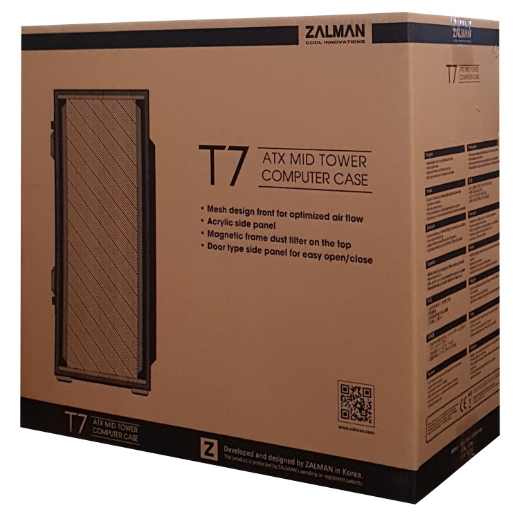 ZALMAN PC case T7, mid tower, 384x202x438mm, 2x fa | elabstore.gr